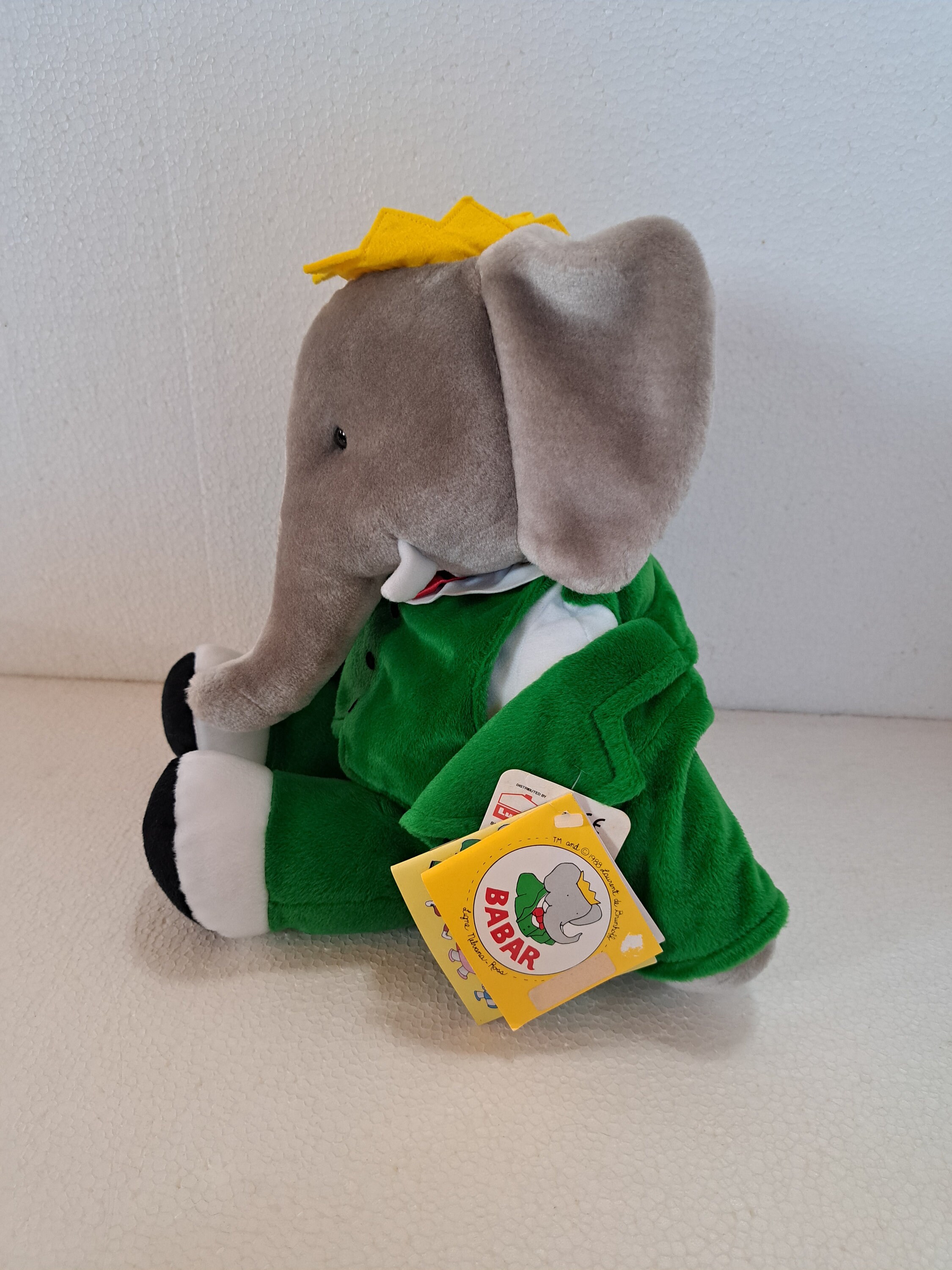 Big Vintage 80's Babar the Elephant Plush. New With Tags - Etsy