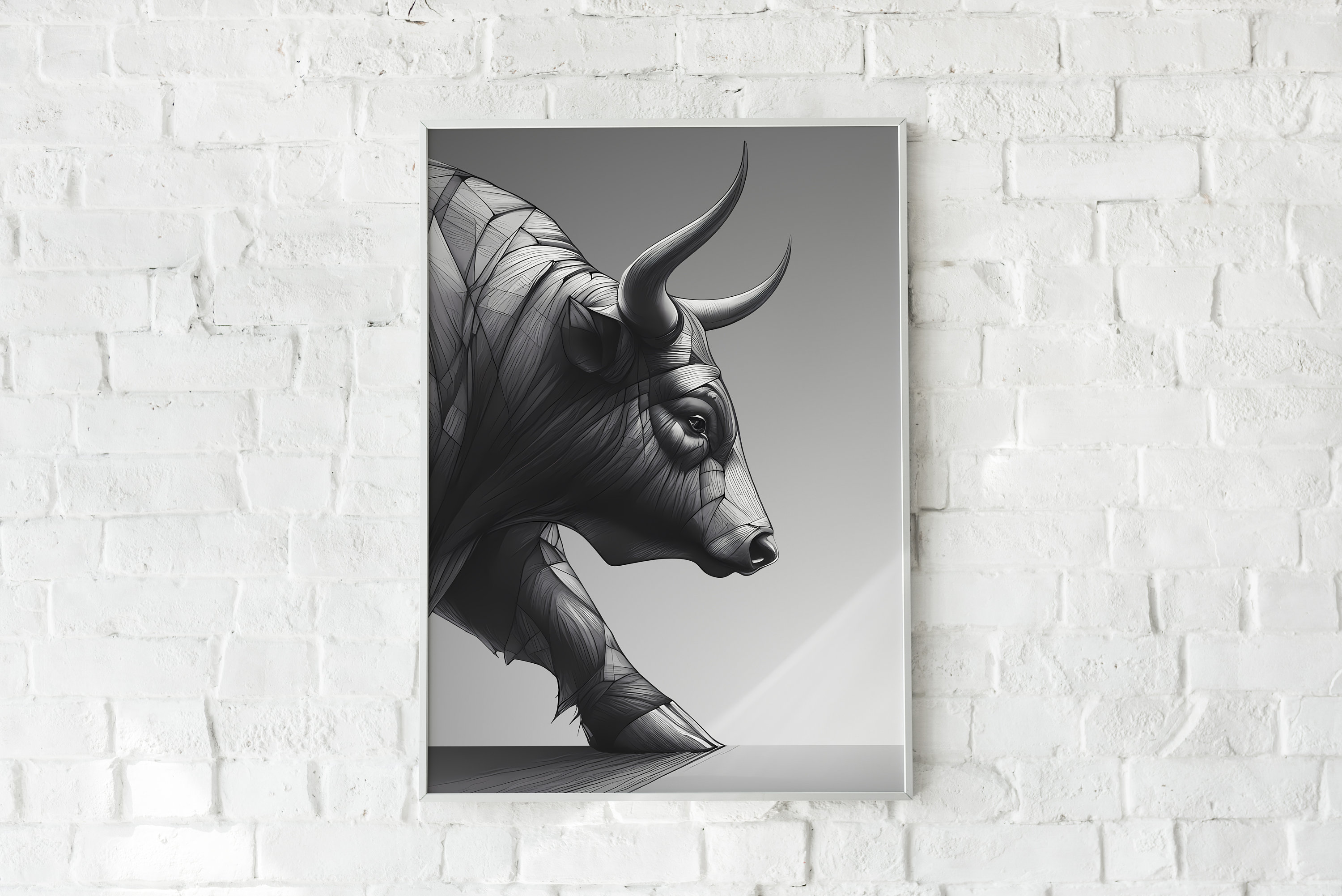 Stock Market Bull, Bear Art for Traders Gift or Crypto Decor - Etsy