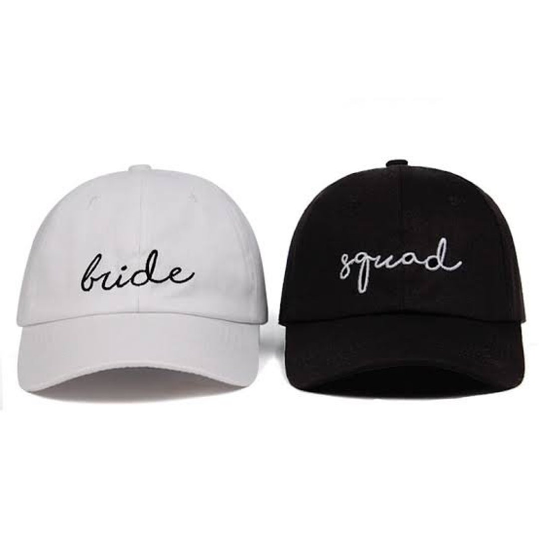 Bride White Cap Hat, Just Married, Wife, Wedding, Couples, Hubby, Wifey ...