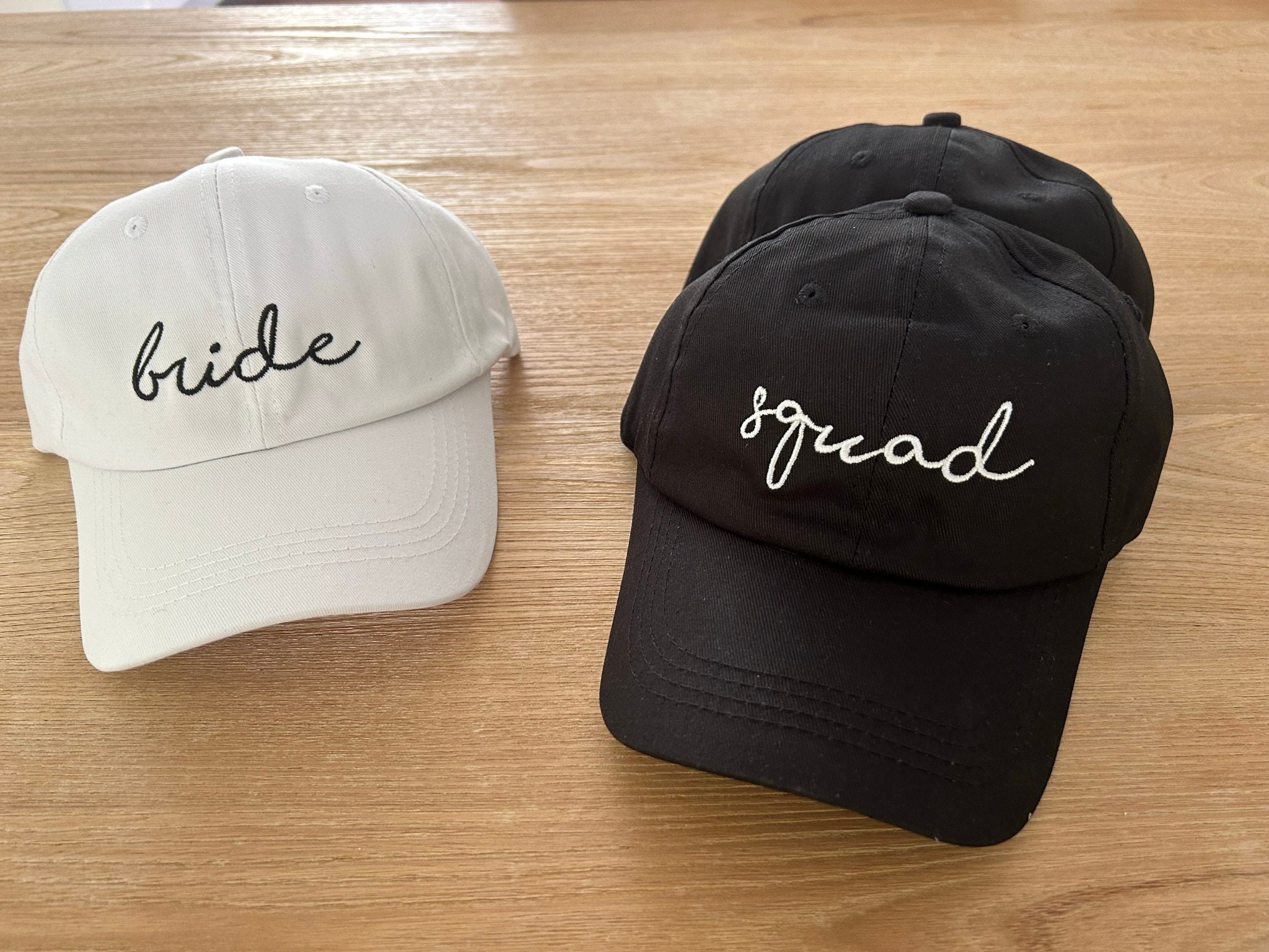 Bride White Cap Hat, Just Married, Wife, Wedding, Couples, Hubby, Wifey ...