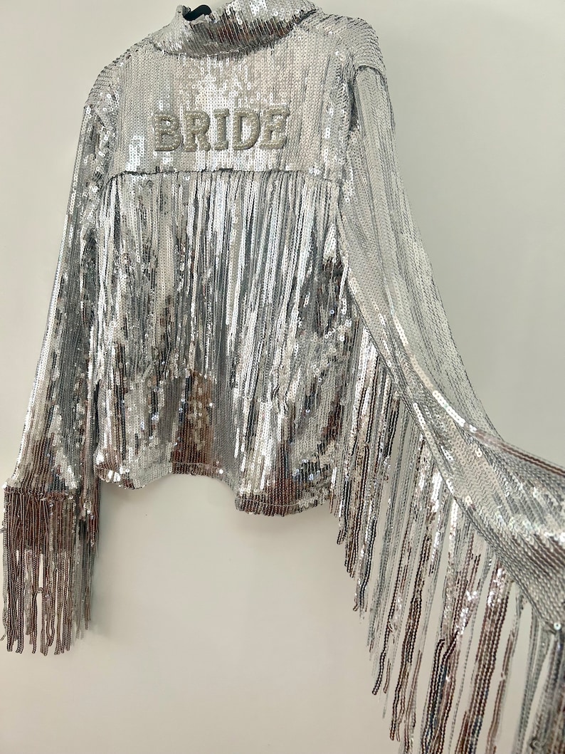Sequin Disco Bride Jacket Hens Party Glitter Jacket - Etsy Australia