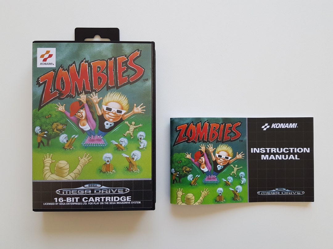 Box/jacket/instructions Zombies Megadrive PAL Version repro - Etsy