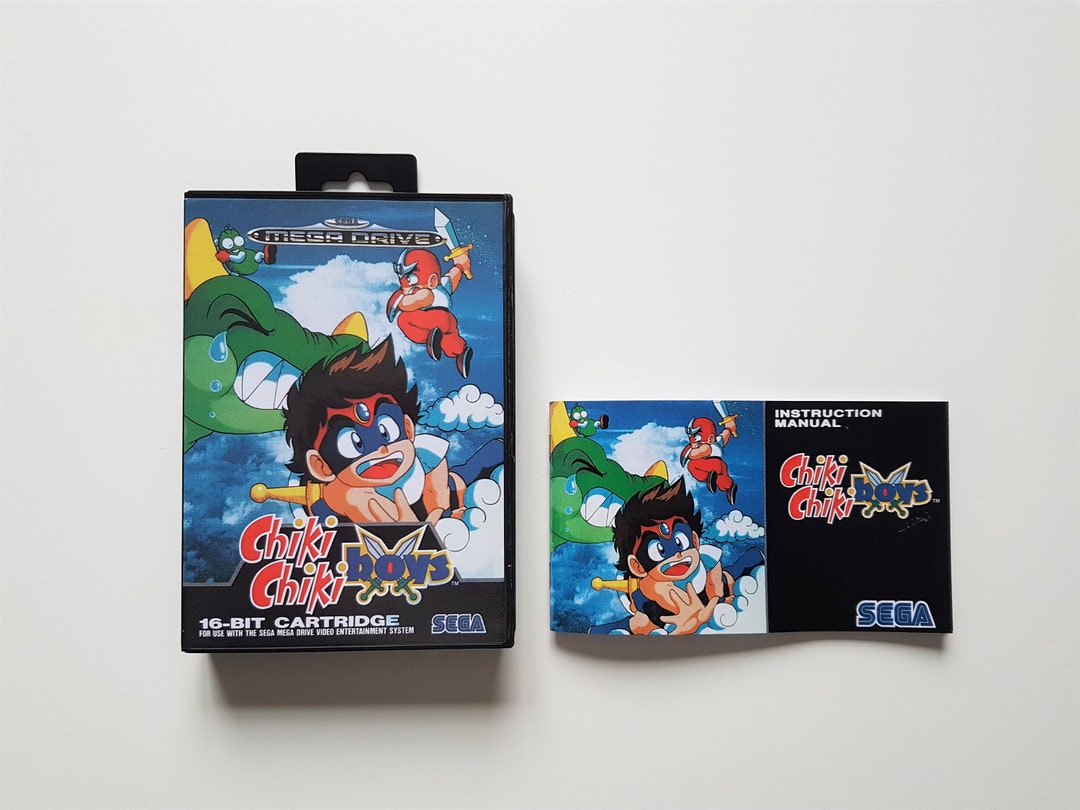 Box/jacket/instructions Chiki Chiki Boys Megadrive PAL Version repro - Etsy