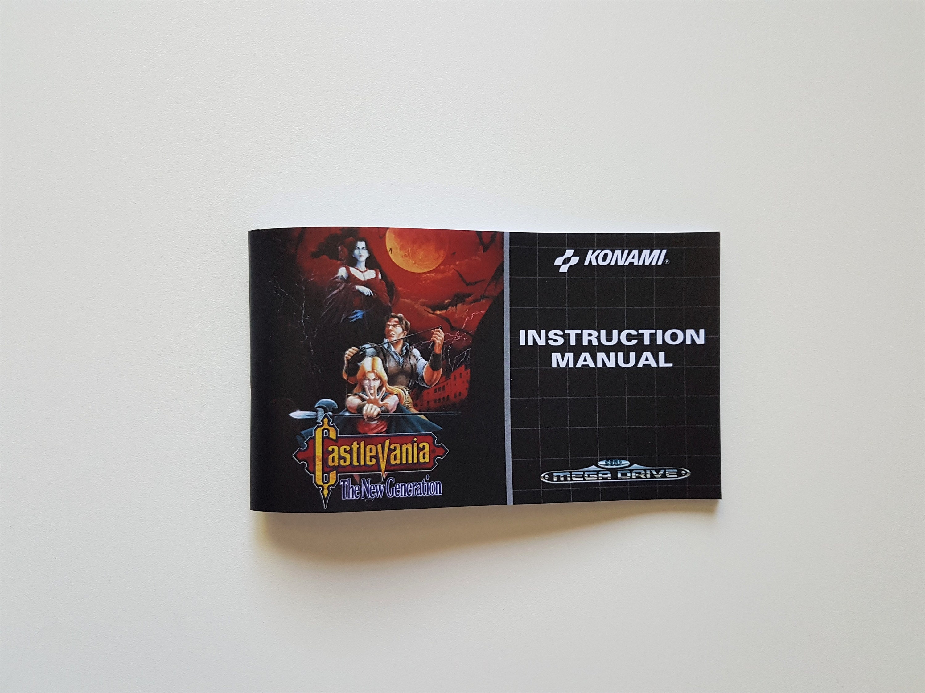 Manual Castlevania the New Generation Megadrive PAL Version - Etsy