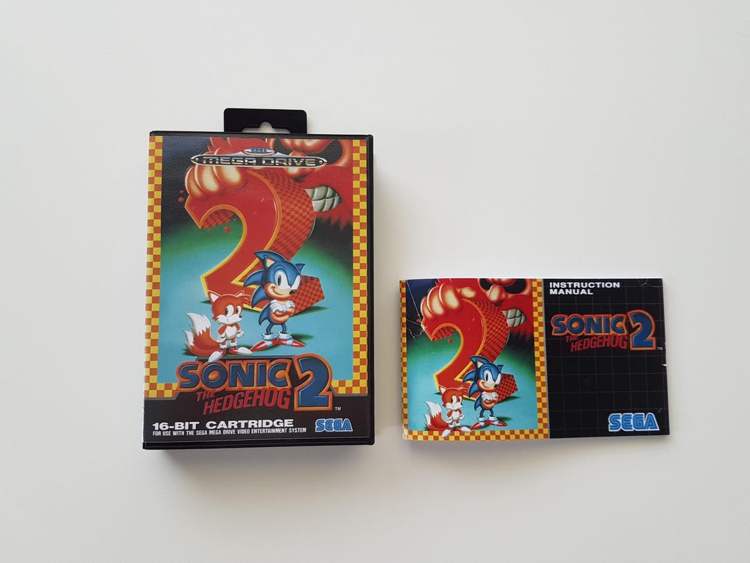 Sonic 2 Megadrive Box/cover/instructions PAL Version repro - Etsy UK