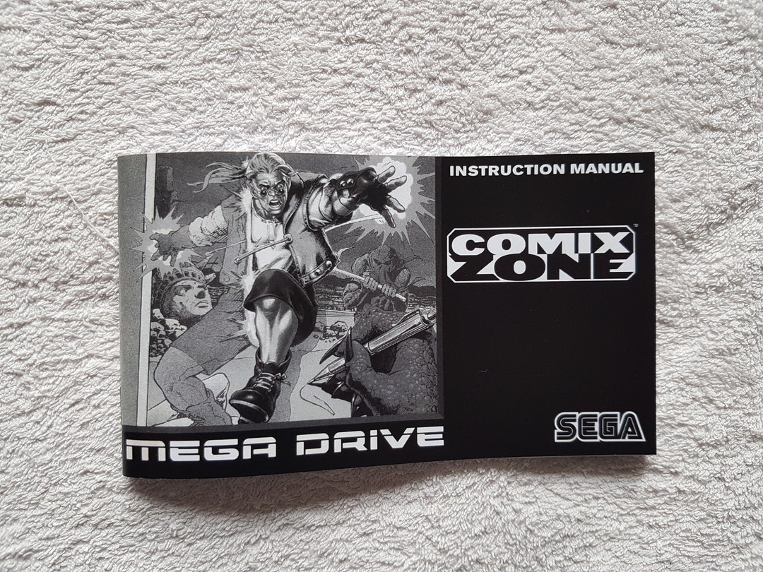 Comix Zone Megadrive Manual PAL Version repro - Etsy