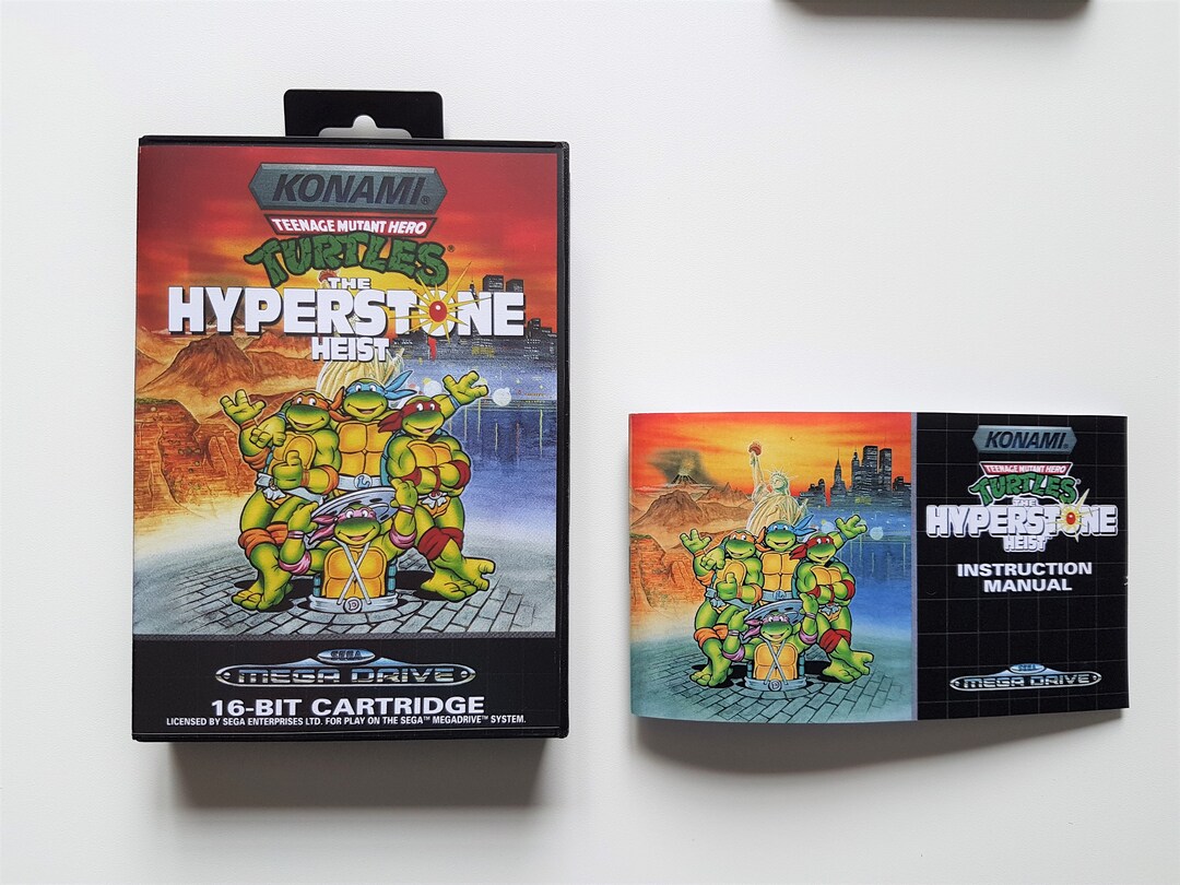 Box/jacket/manual Turtles the Hyperstone Heist - PAL Version - (repro ...