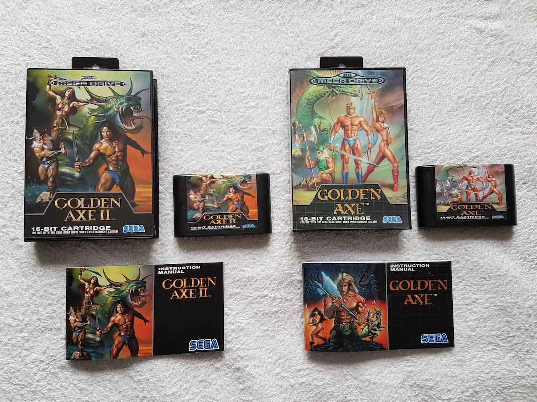 Lot Golden Axis 1 and 2 Megadrive - PAL Version - (repro) - Etsy