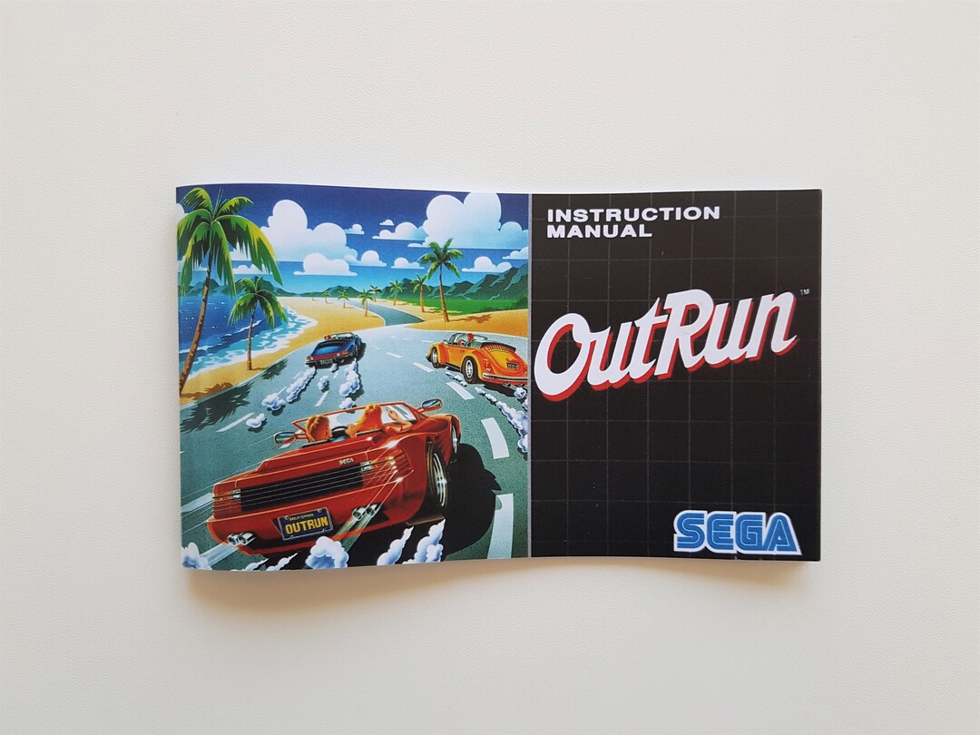 Manual Outrun Megadrive PAL Version repro - Etsy