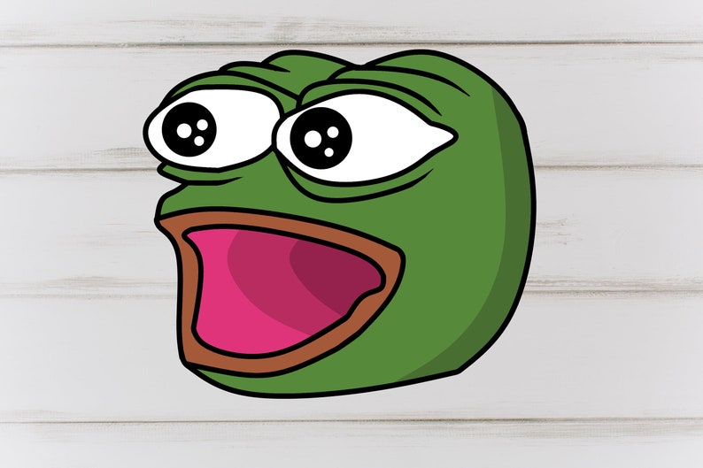 Pepe Frog Meme PNG SVG File, for Printing, Poggers, Happy Pepe, Memes ...