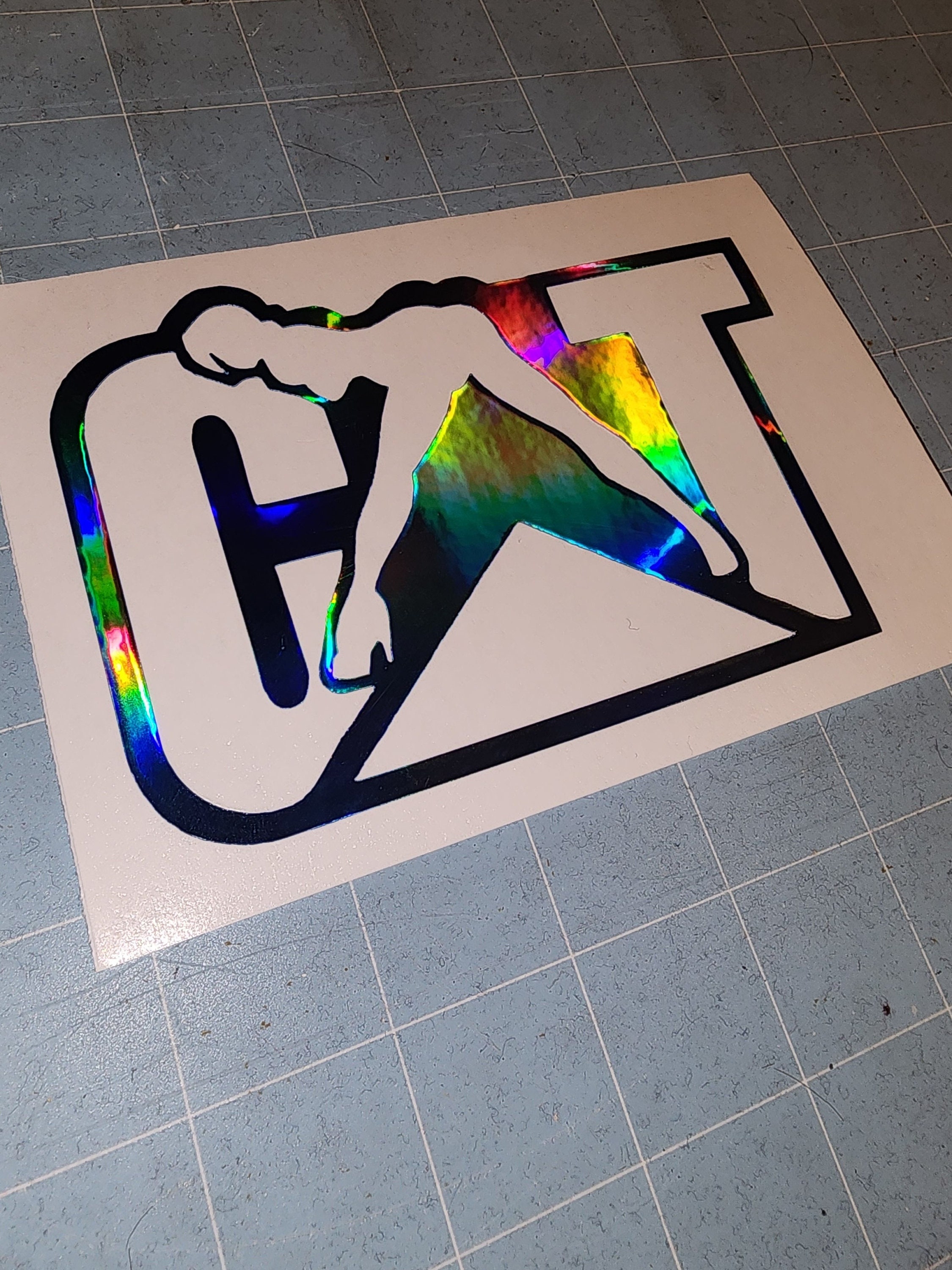 Caterpillar Diesel Girl Decal - Etsy