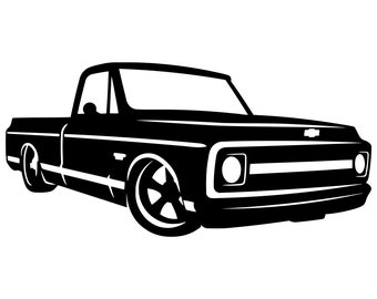 Vinyl Truck Sticker, C10 Classic Truck 4 pack of 3 - Etsy