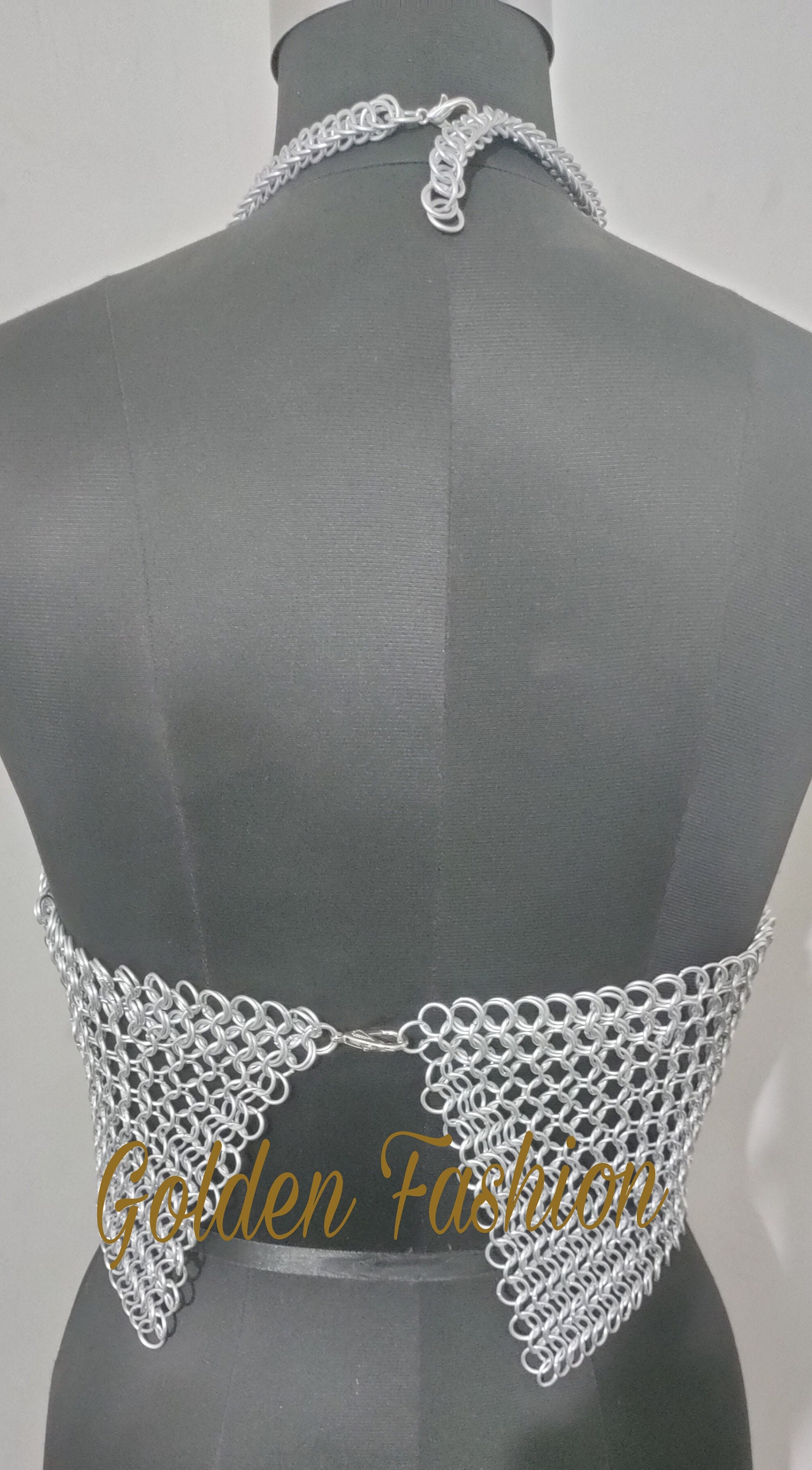 Bra Girls Women Aluminum Wire Jump Ring Chain Mail Fancy and - Etsy