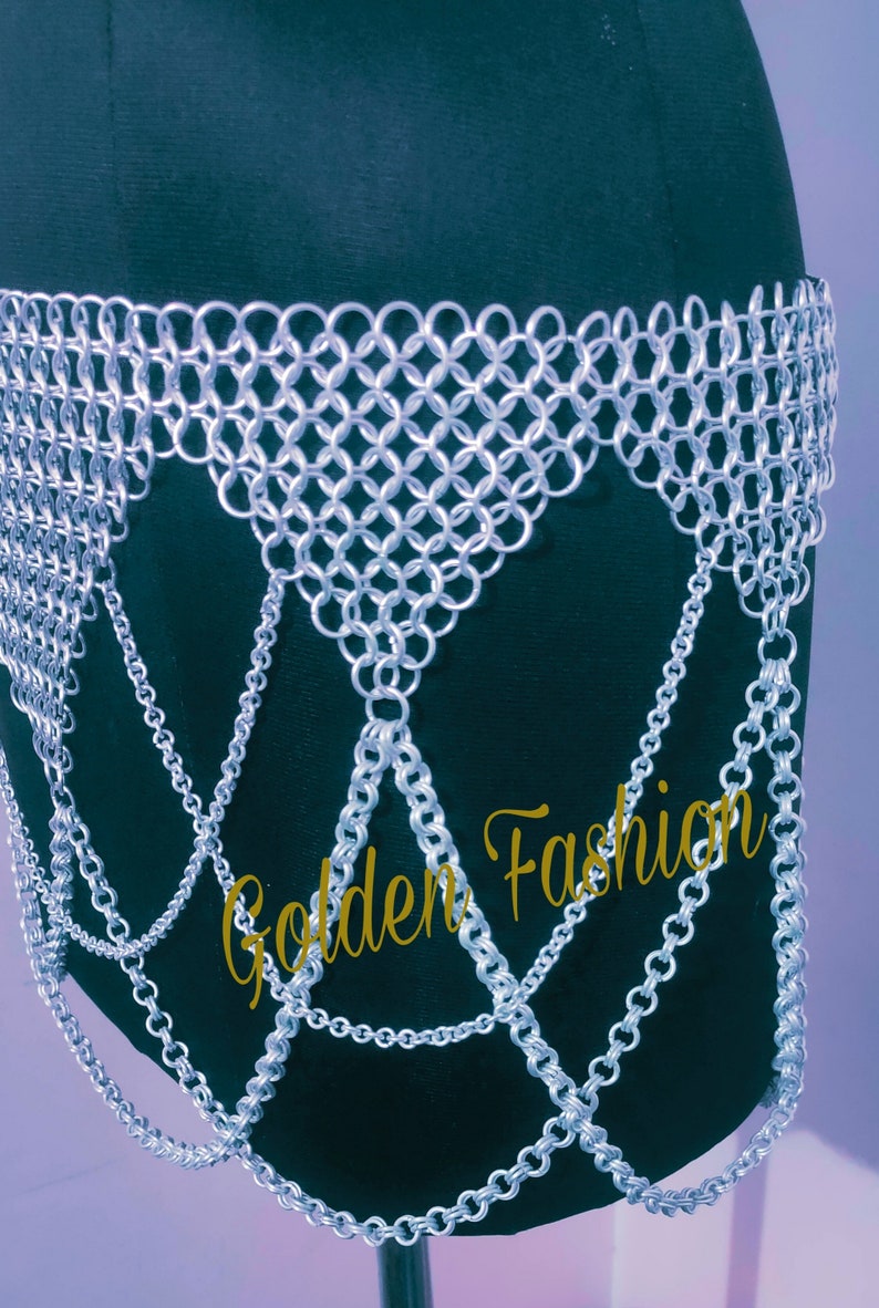 Chainmail Belt Mini Skirt Swim Skirt Ornamental Belt Chainmail - Etsy