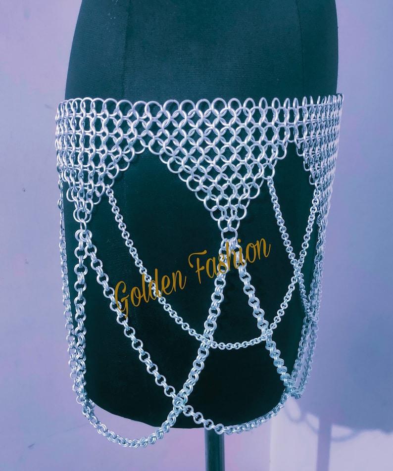 Chainmail Belt Mini Skirt Swim Skirt Ornamental Belt Chainmail - Etsy