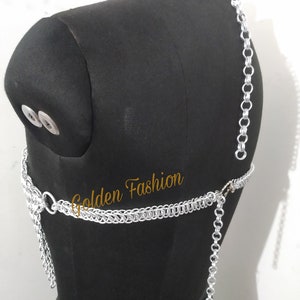 Top Bra Girls Women Aluminum Wire Jump Ring Chain Mail Fancy and ...