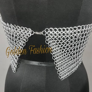 Bra Girls Women Aluminum Wire Jump Ring Chain Mail Fancy and Stylish ...