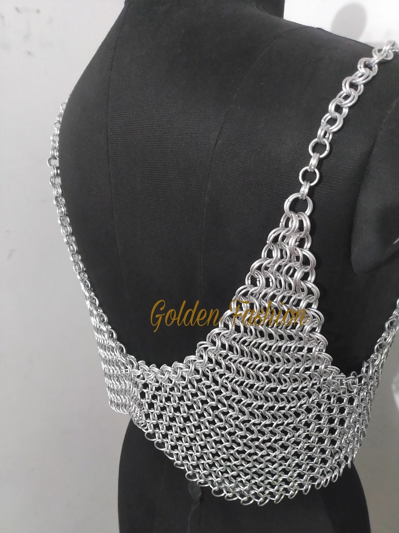 Top Bra Girls Women Aluminum Wire Jump Ring Chainmail Fancy - Etsy