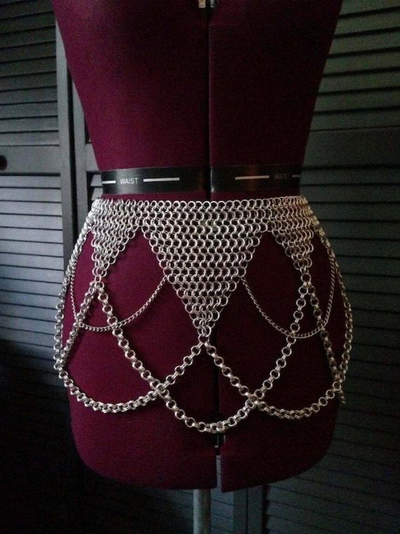 Chainmail Belt Mini Skirt Swim Skirt Ornamental Belt Chainmail - Etsy