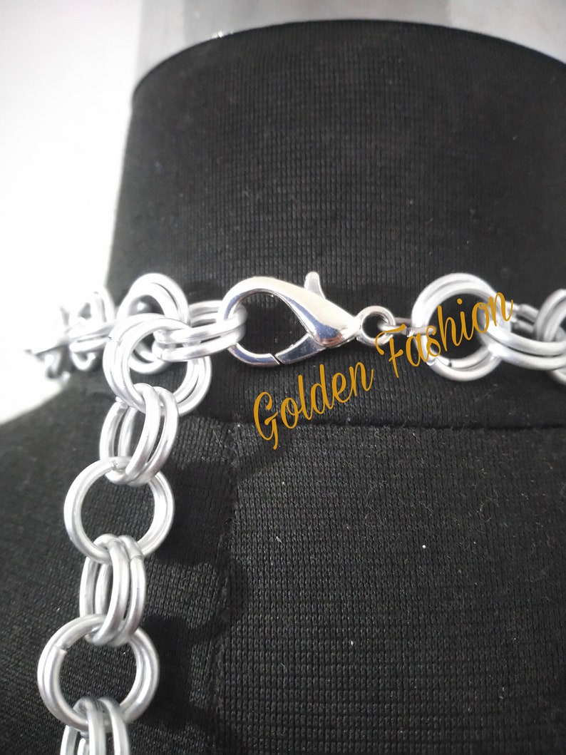 Top Bra Girls Women Aluminum Wire Jump Ring Chain Mail Fancy - Etsy