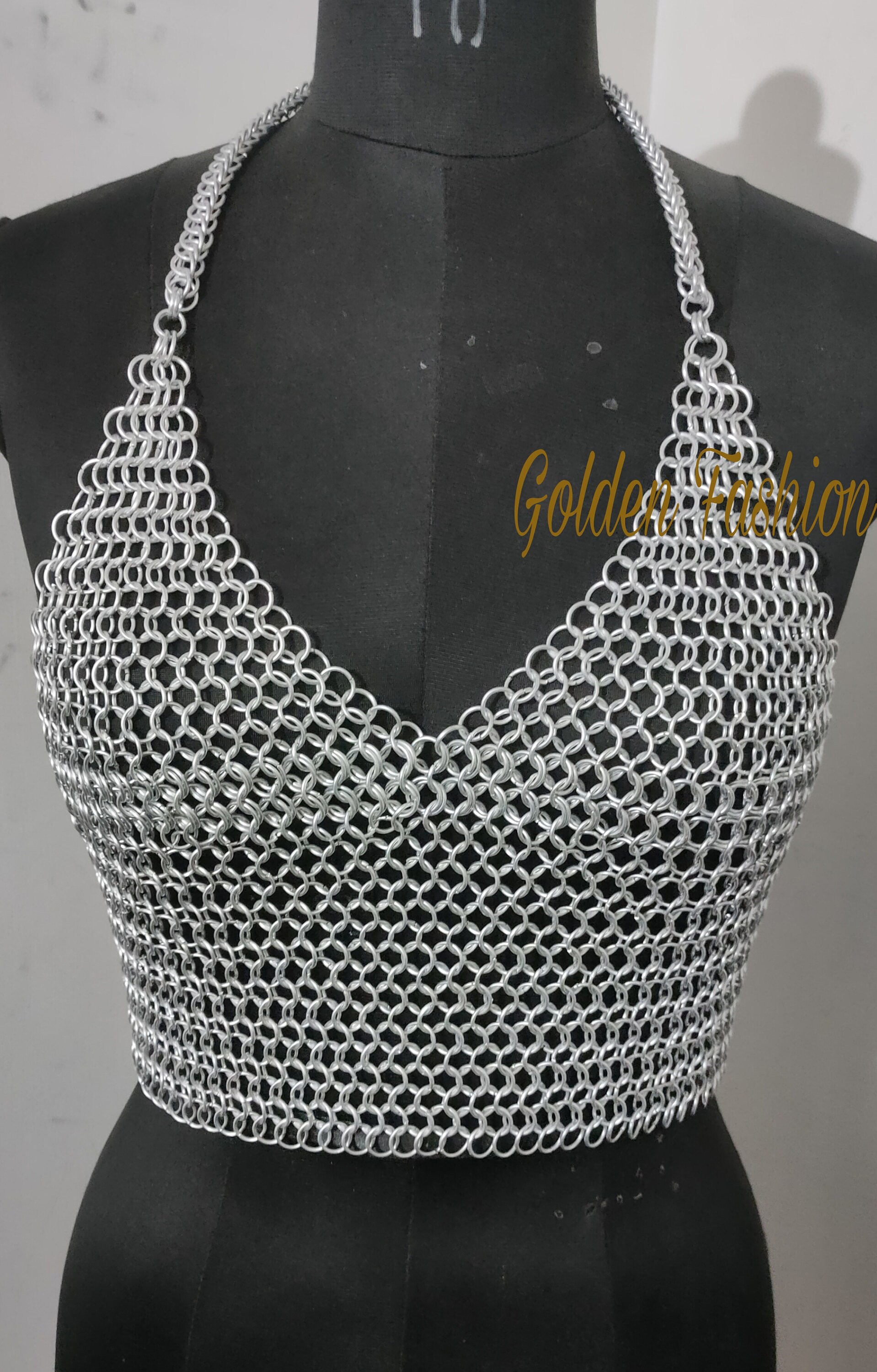 Bra Girls Women Aluminum Wire Jump Ring Chain Mail Fancy and - Etsy