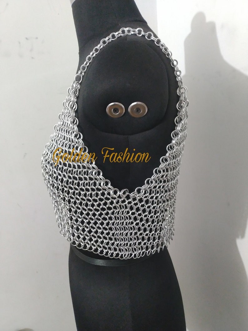 Top Bra Girls Women Aluminum Wire Jump Ring Chainmail Fancy - Etsy