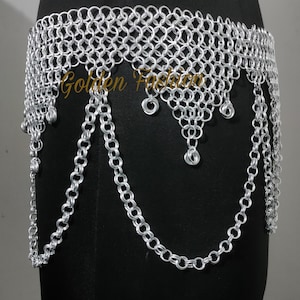 Medieval Chainmail Butted Antique Belly Dancer Belt SCA LARP Women ...