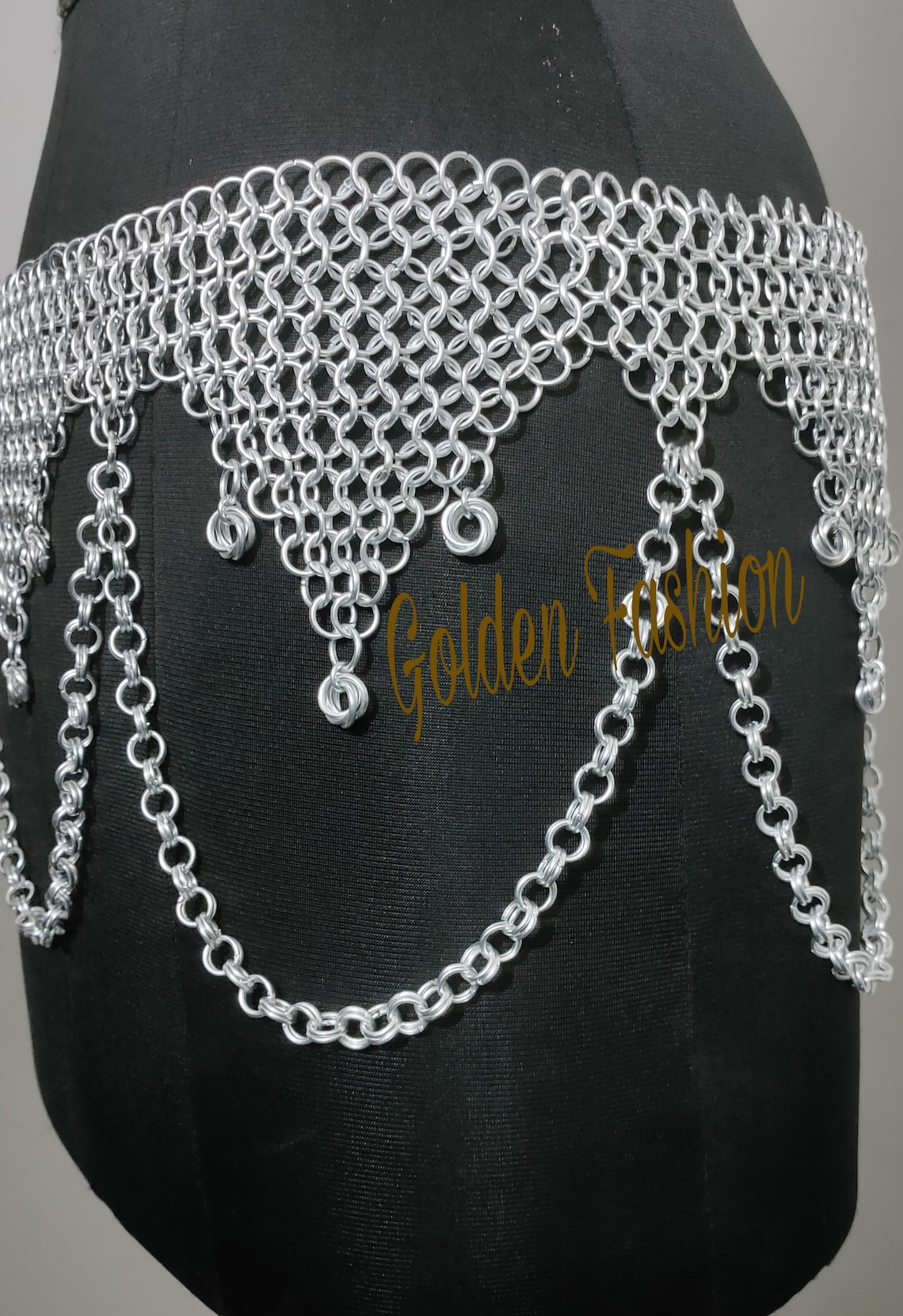 Medieval Chainmail Butted Antique Belly Dancer Belt SCA LARP Women ...