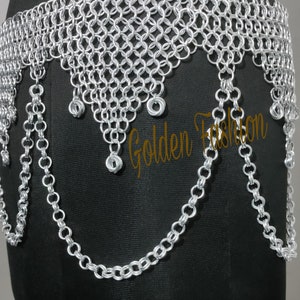 Medieval Chainmail Butted Antique Belly Dancer Belt SCA LARP Women ...