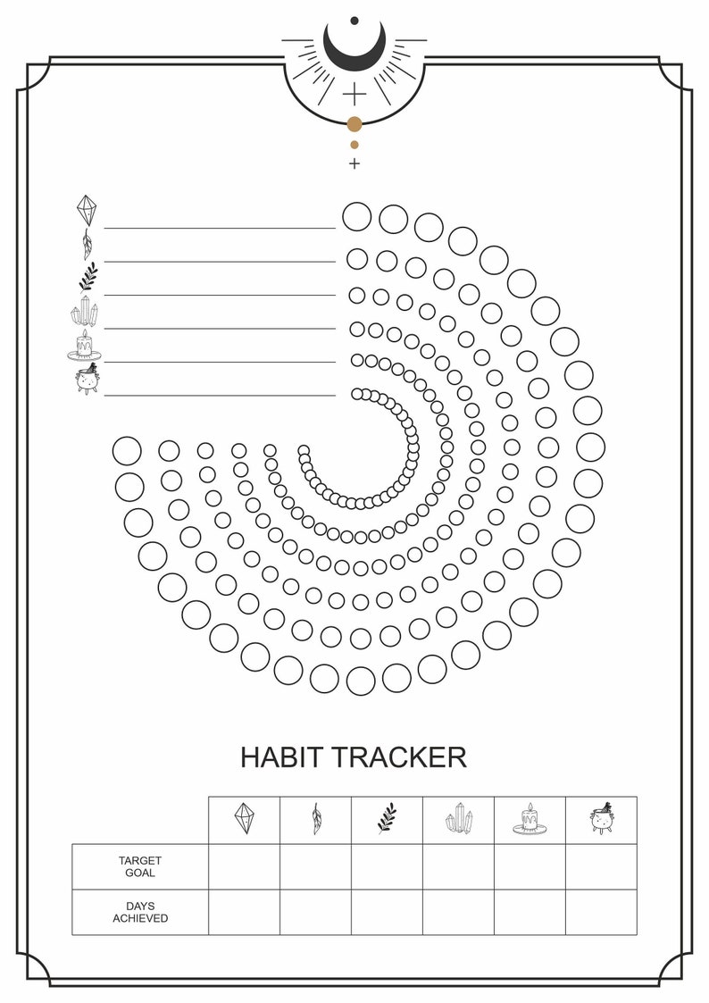 Habit Tracker Printable | Daily Habit Tracker | Goal Tracker | Track ...