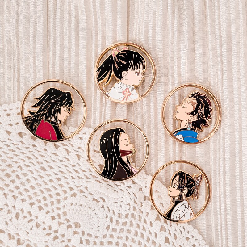 Anime Enameled Pins - Etsy