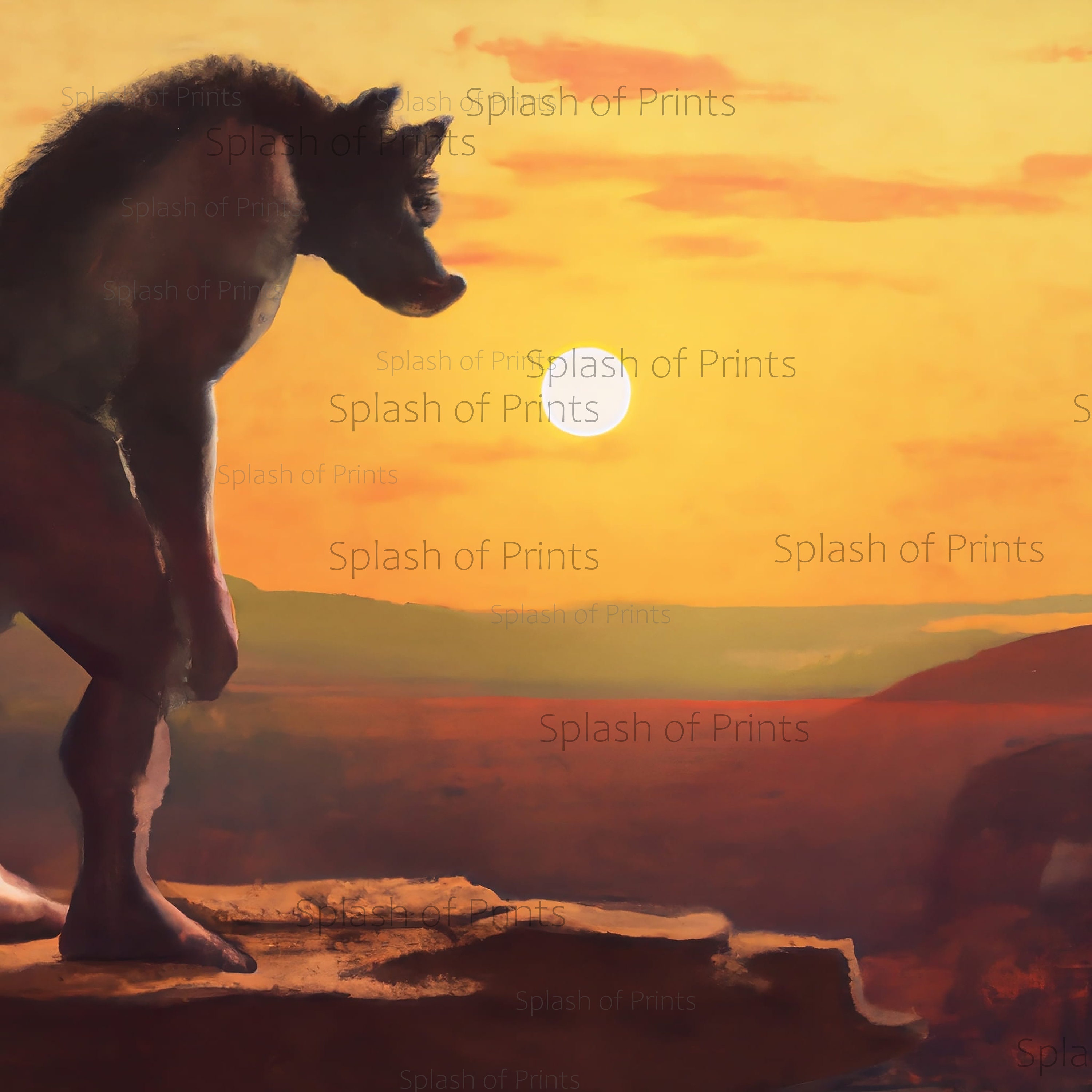 Dog Man Sunset Conspiracy Animal Lover Bigfoot Instant Download - Etsy