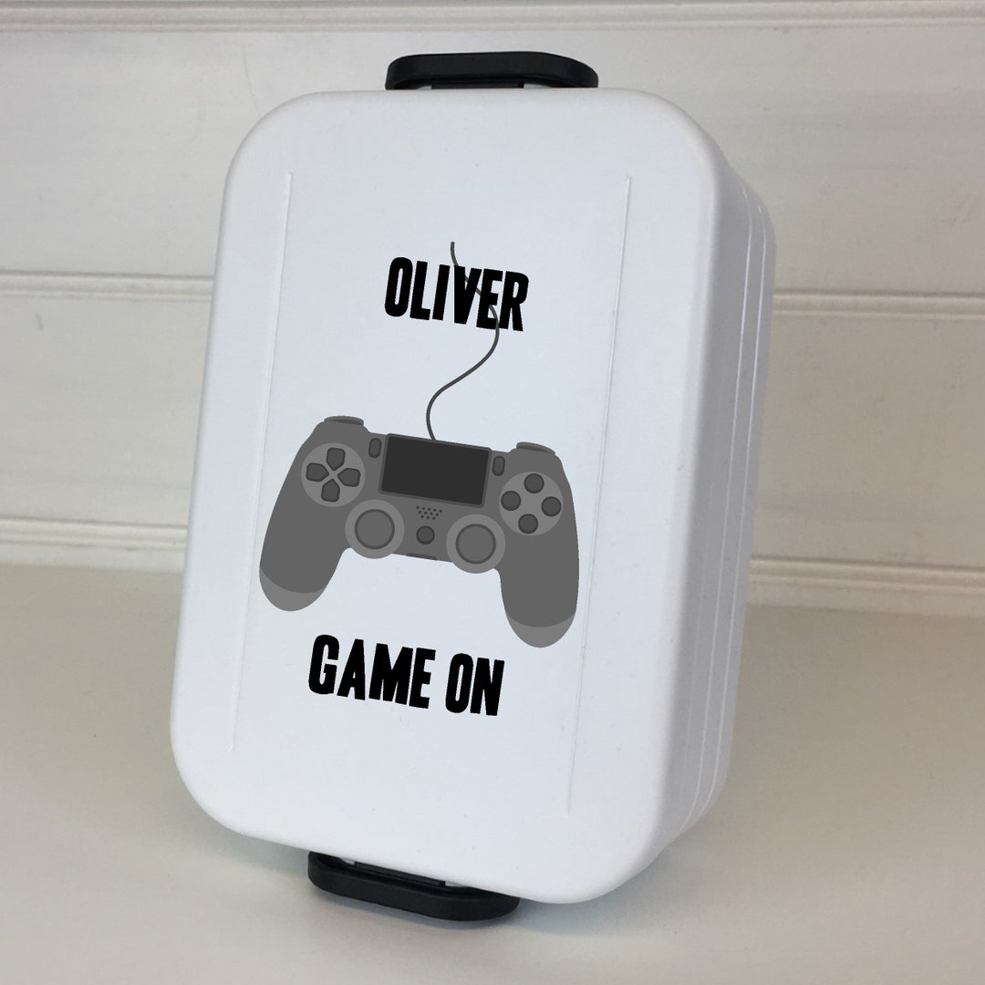 Personalised Kid's Game on Name Lunch Box, Gaming Lunchbox - Etsy