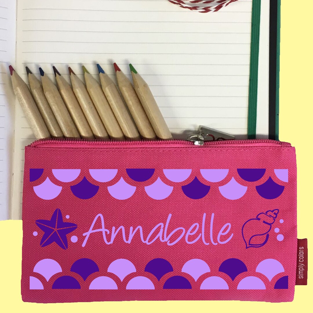 Personalised Child's Mermaid Pencil Case, Under the Sea Theme - Etsy
