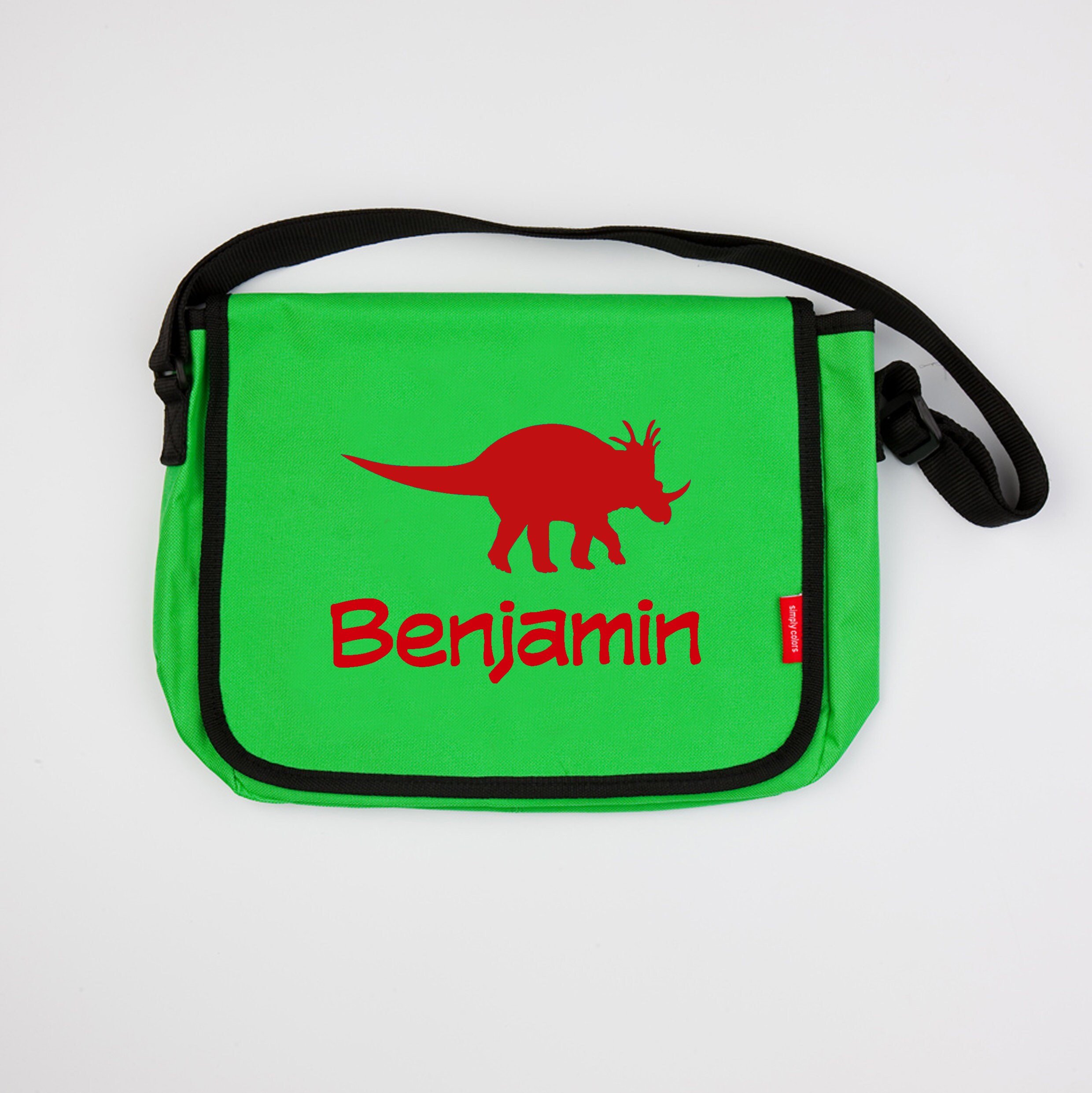 Personalised Kid's Triceratops Dinosaur Messenger Bag - Etsy