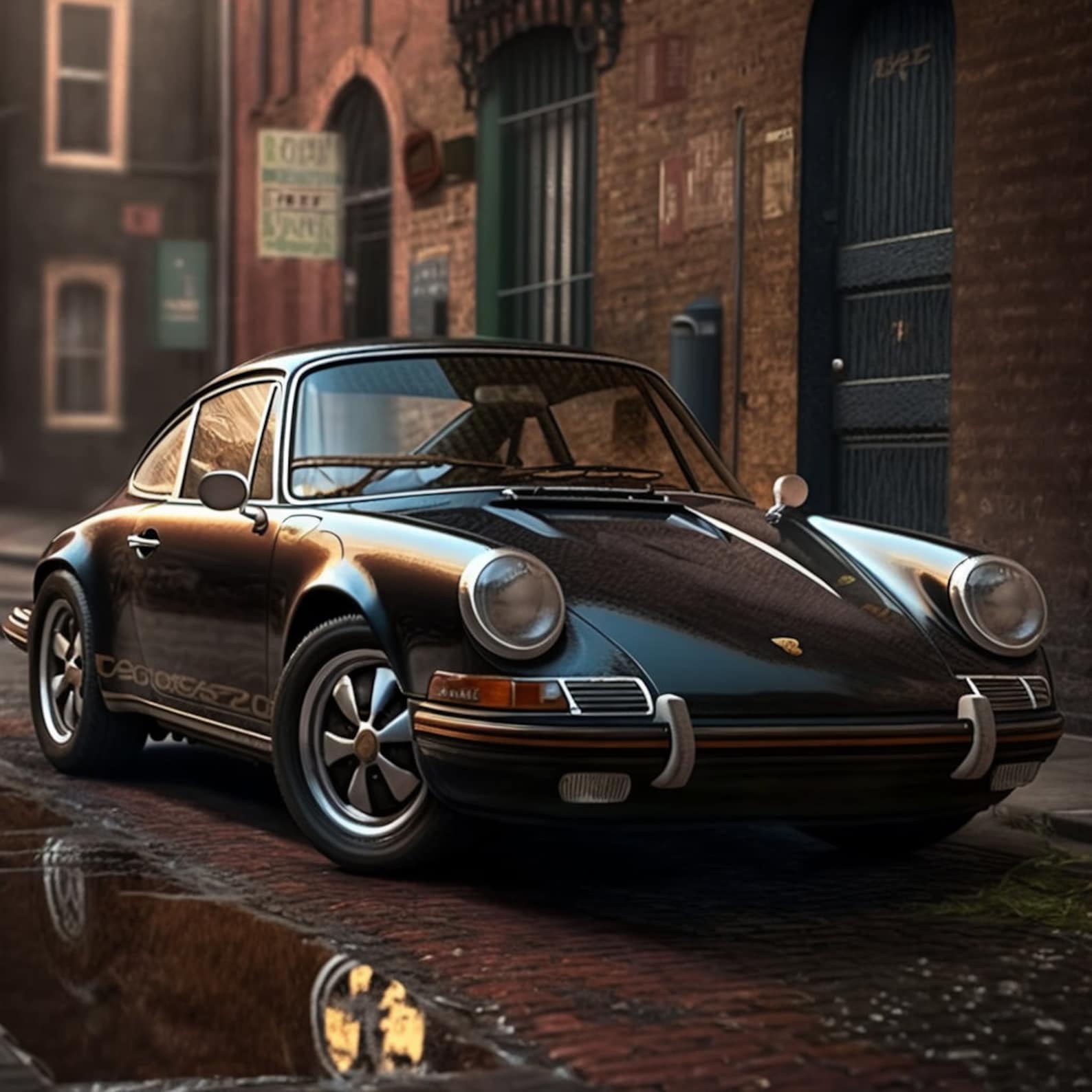 Porsche 911 - 4 Downloads, Vintage Car, Printable, Wall Art, Home Decor ...