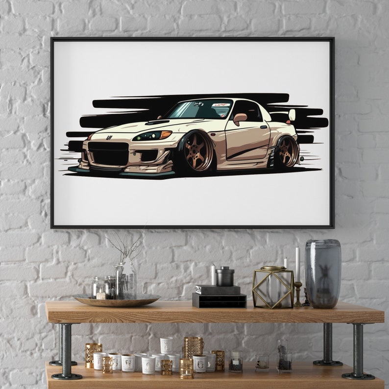 S2000 Honda GTA Style | Digital Download | Sports Car | Wall Art | Home ...