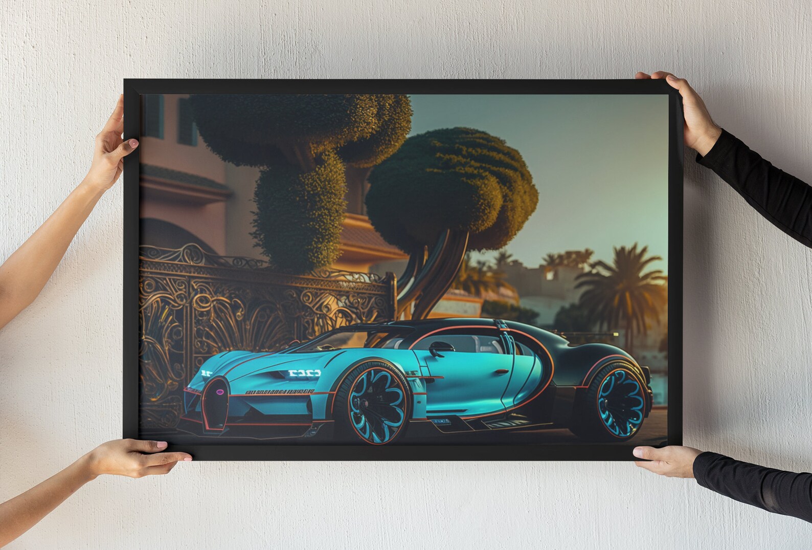 Bugatti Car Sports Car Bugatti Wall Art Bugatti Poster Bugatti Chiron ...