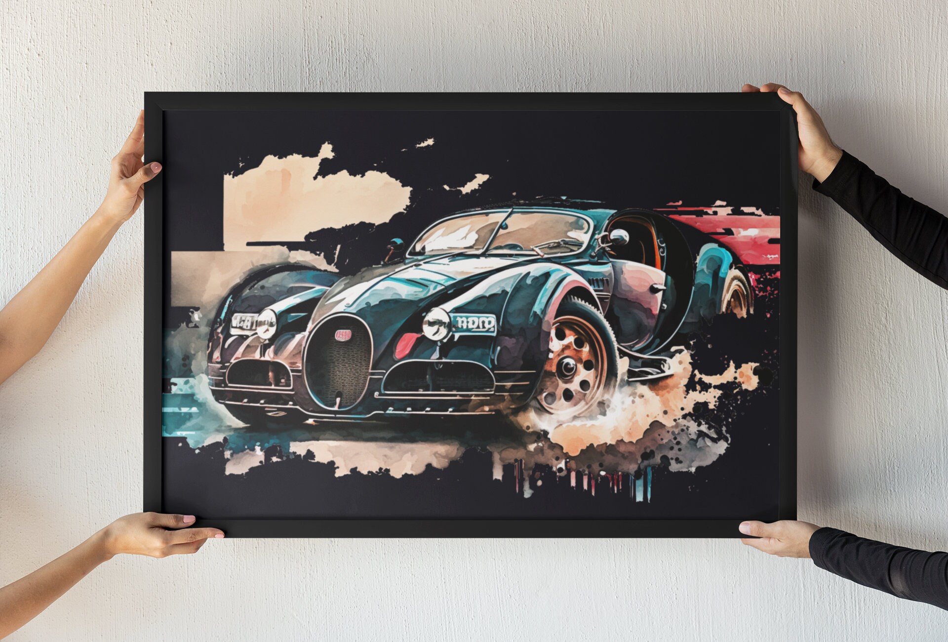 Bugatti Car Sports Car Bugatti Wall Art Bugatti Poster Bugatti Chiron ...
