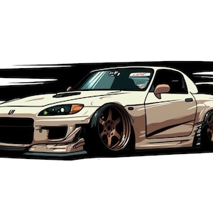 S2000 Honda GTA Style | Digital Download | Sports Car | Wall Art | Home ...