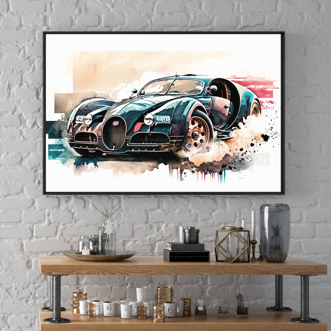Bugatti Car Sports Car Bugatti Wall Art Bugatti Poster Bugatti Chiron ...