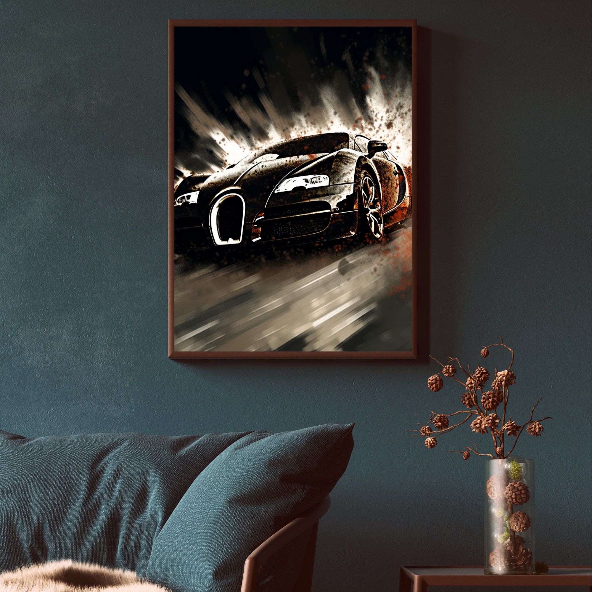 Bugatti Car Sports Car Bugatti Wall Art Bugatti Poster Bugatti - Etsy