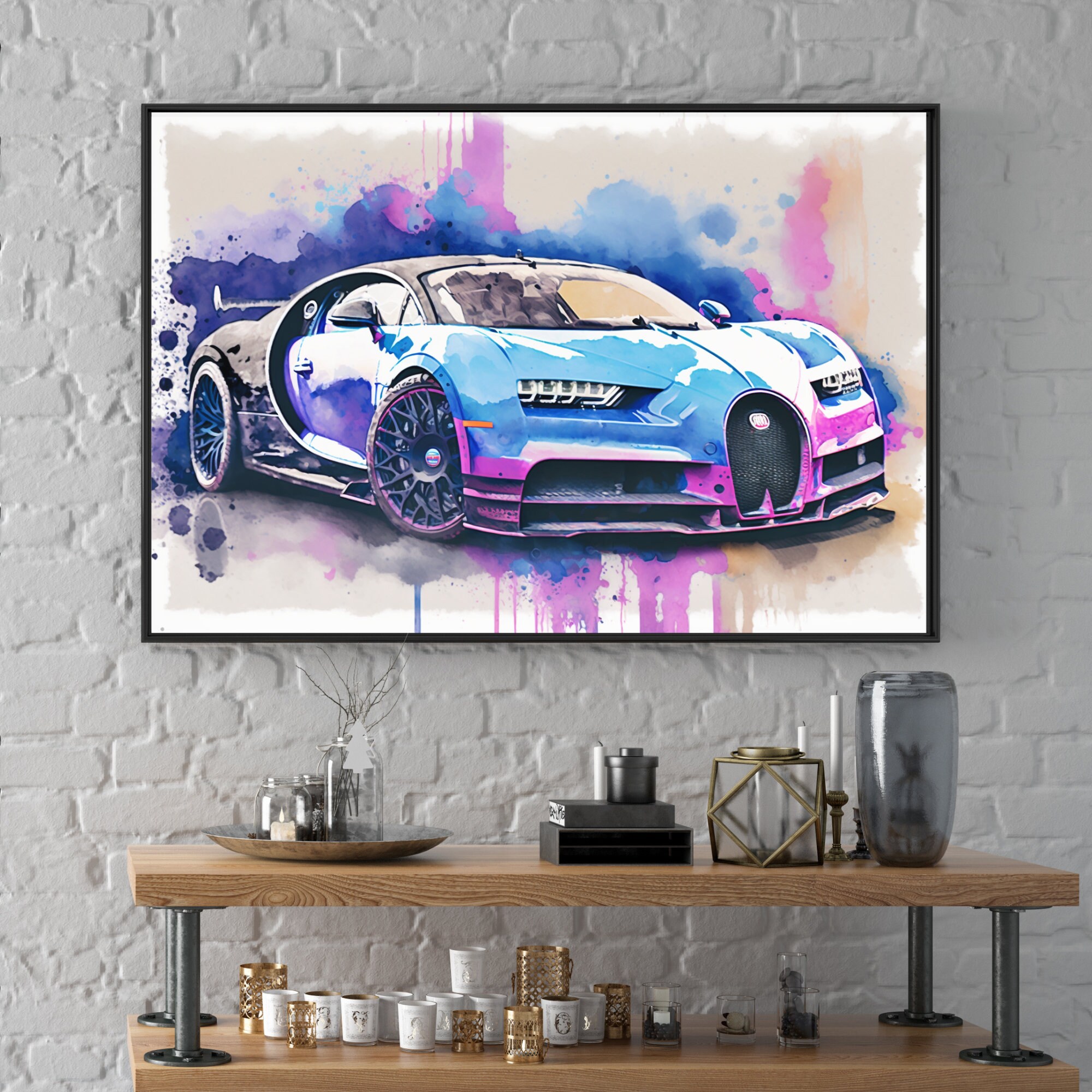 Bugatti Car Sports Car Bugatti Wall Art Bugatti Poster Bugatti - Etsy