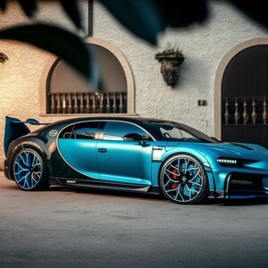 Bugatti Car Sports Car Bugatti Wall Art Bugatti Poster Bugatti Chiron ...