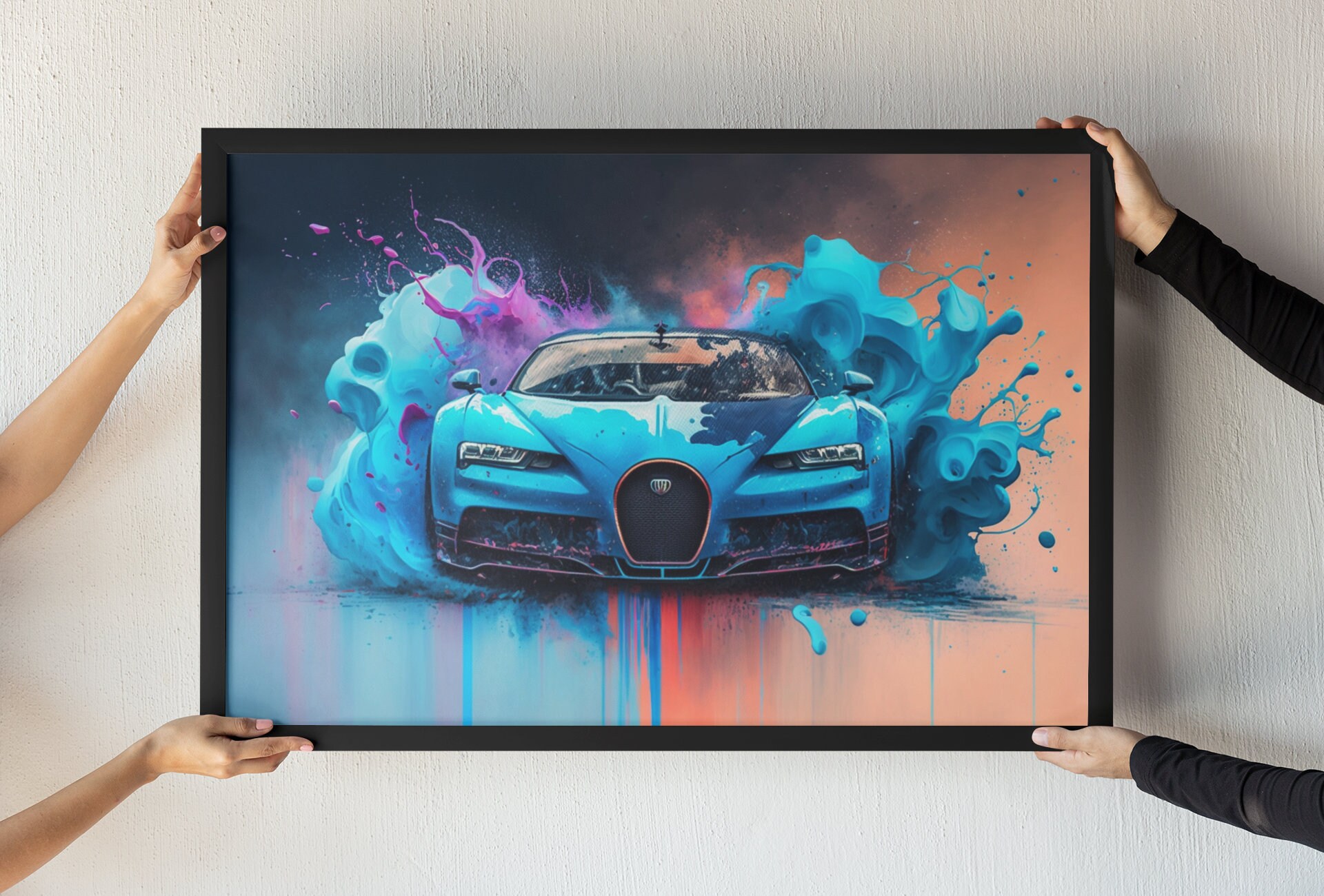 Bugatti Car Sports Car Bugatti Wall Art Bugatti Poster Bugatti Chiron ...