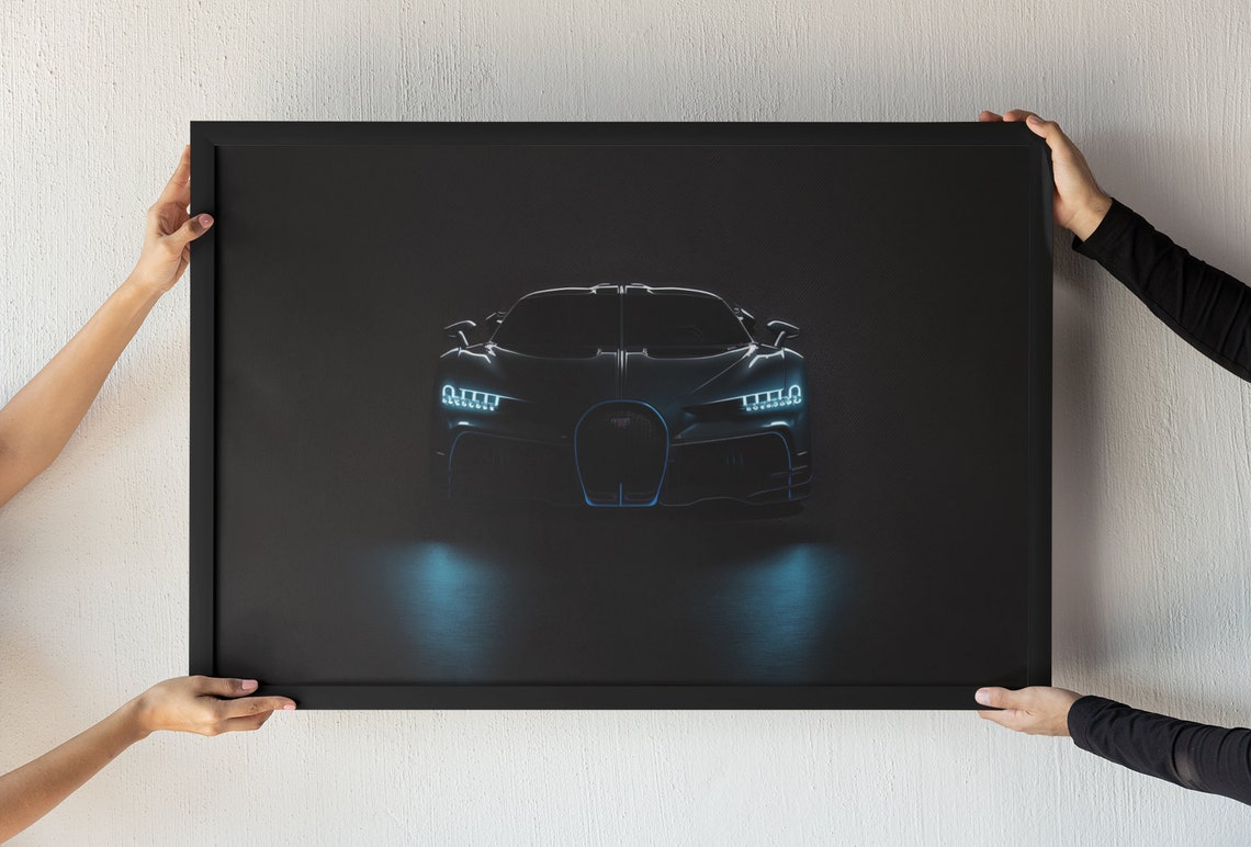 Bugatti Car Sports Car Bugatti Wall Art Bugatti Poster Bugatti Chiron ...