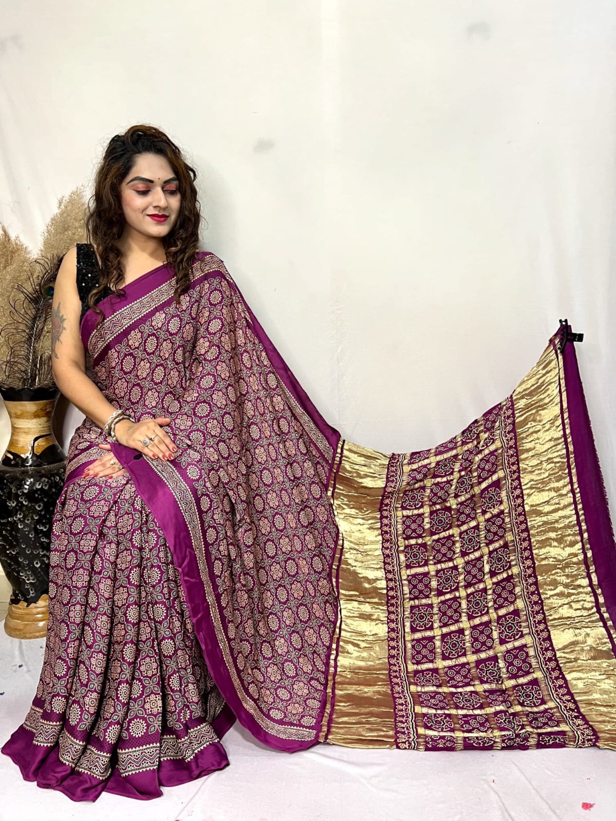 Pure Modal Silk Saree - Etsy