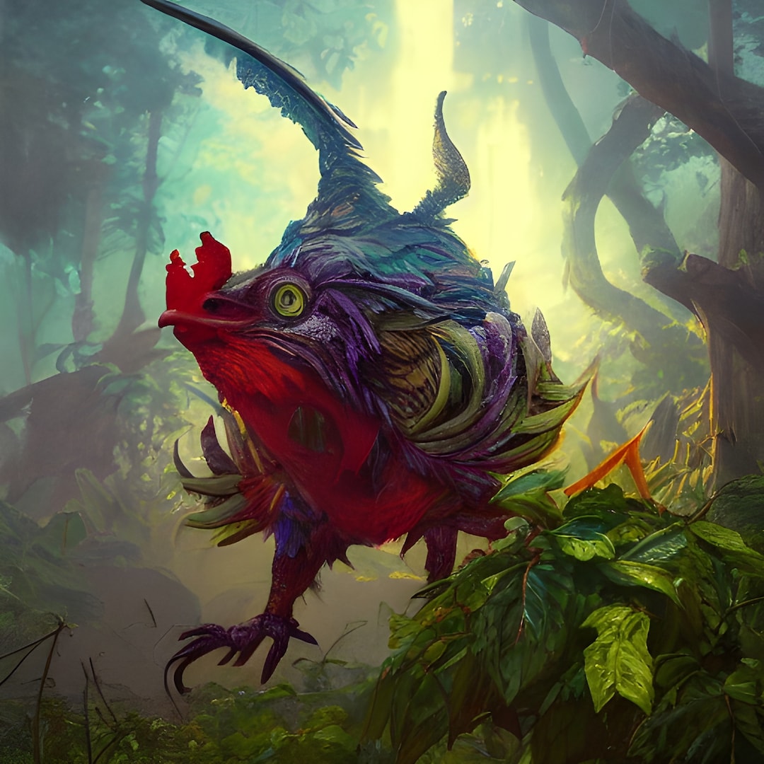 Cockatrice Spirit Companion-male Spirit Companion - REMOTE BINDING- - Etsy