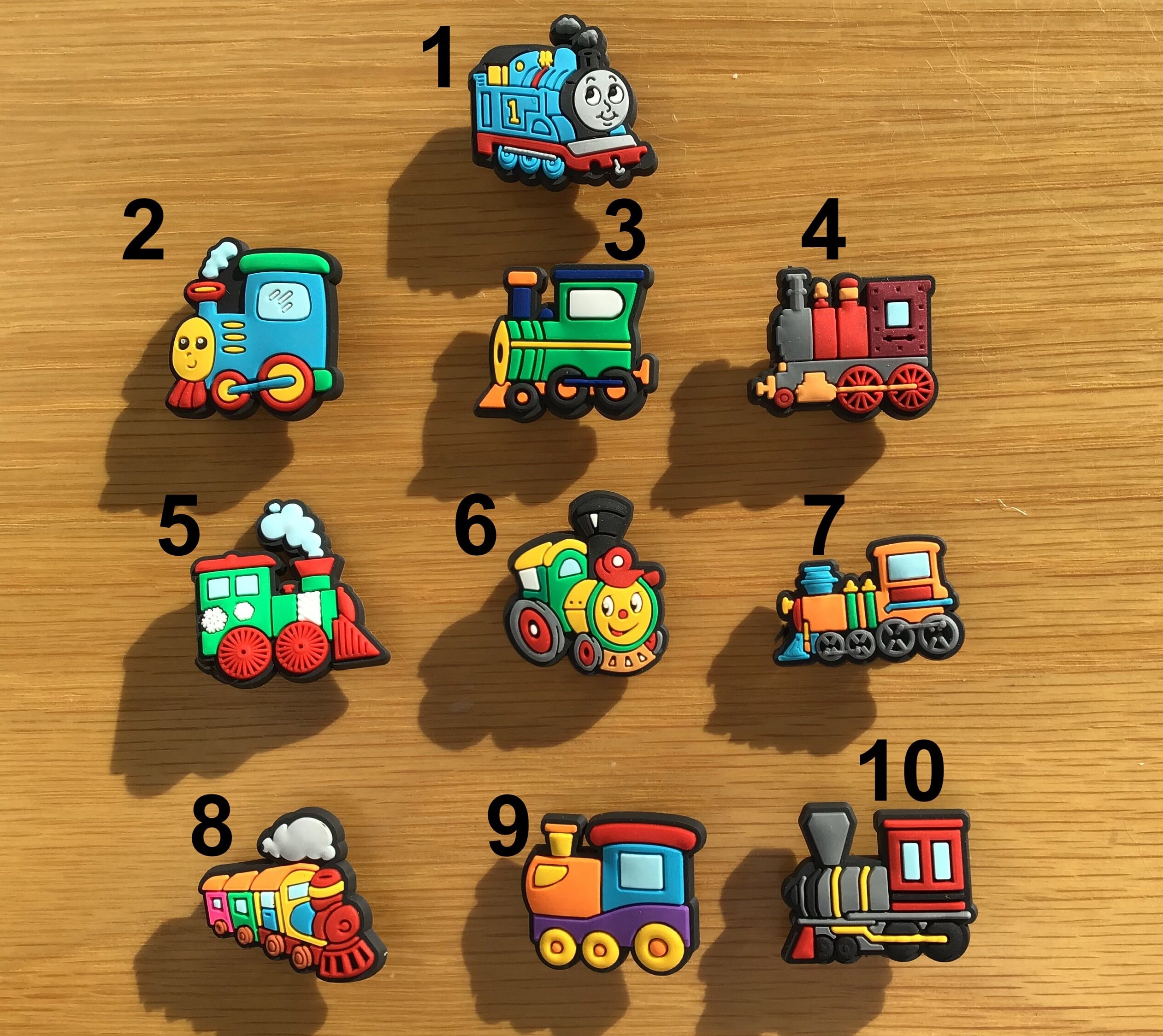 Cute Trains Thomas the Tank Engine Crocs Shoe Charms Bracelet Wristband ...