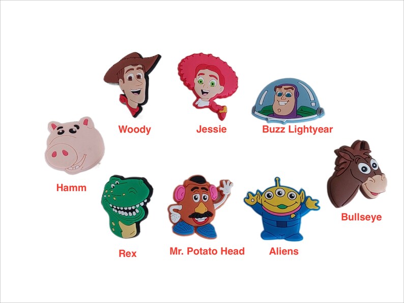 Toy Story Movie Character Crocs Jibbitz Shoe Charms Bracelet - Etsy